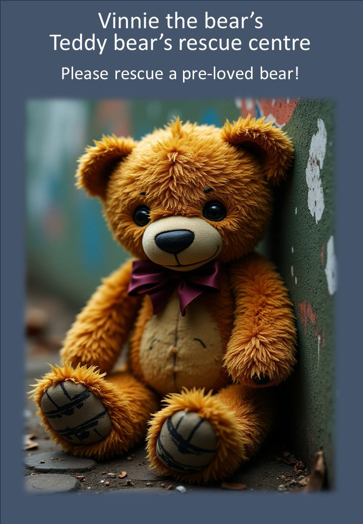 Vinnie the bear's - Teddy bear rescue centre. – St Vincent's Shops ...